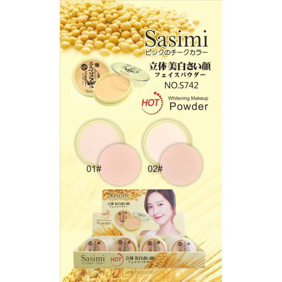 แป้งเต้าหู้ เนียนมาก คุมมัน กันเหงื่อTANAKO Whitening Powder Makeup 24g ...