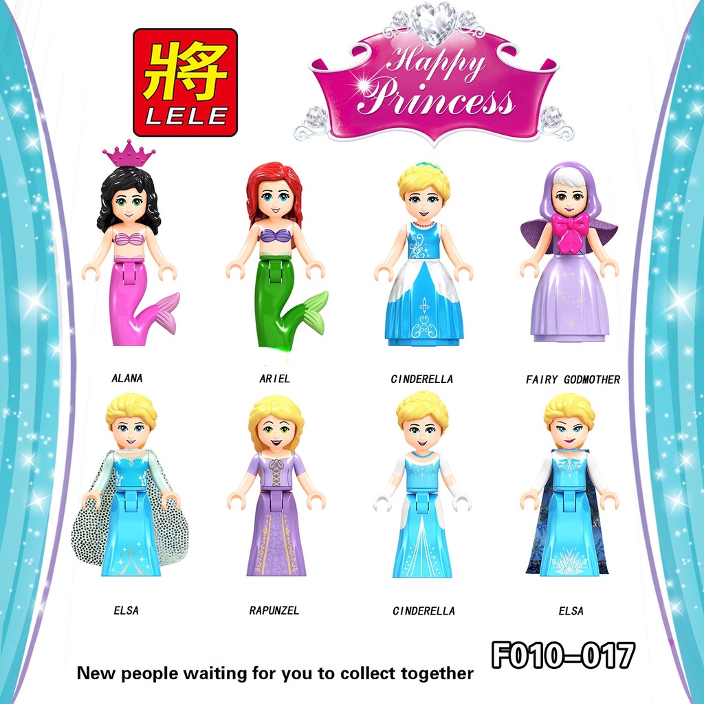Lego Princess Minifigures Building Blocks Minifigure Ariel Aisha Ariel ...