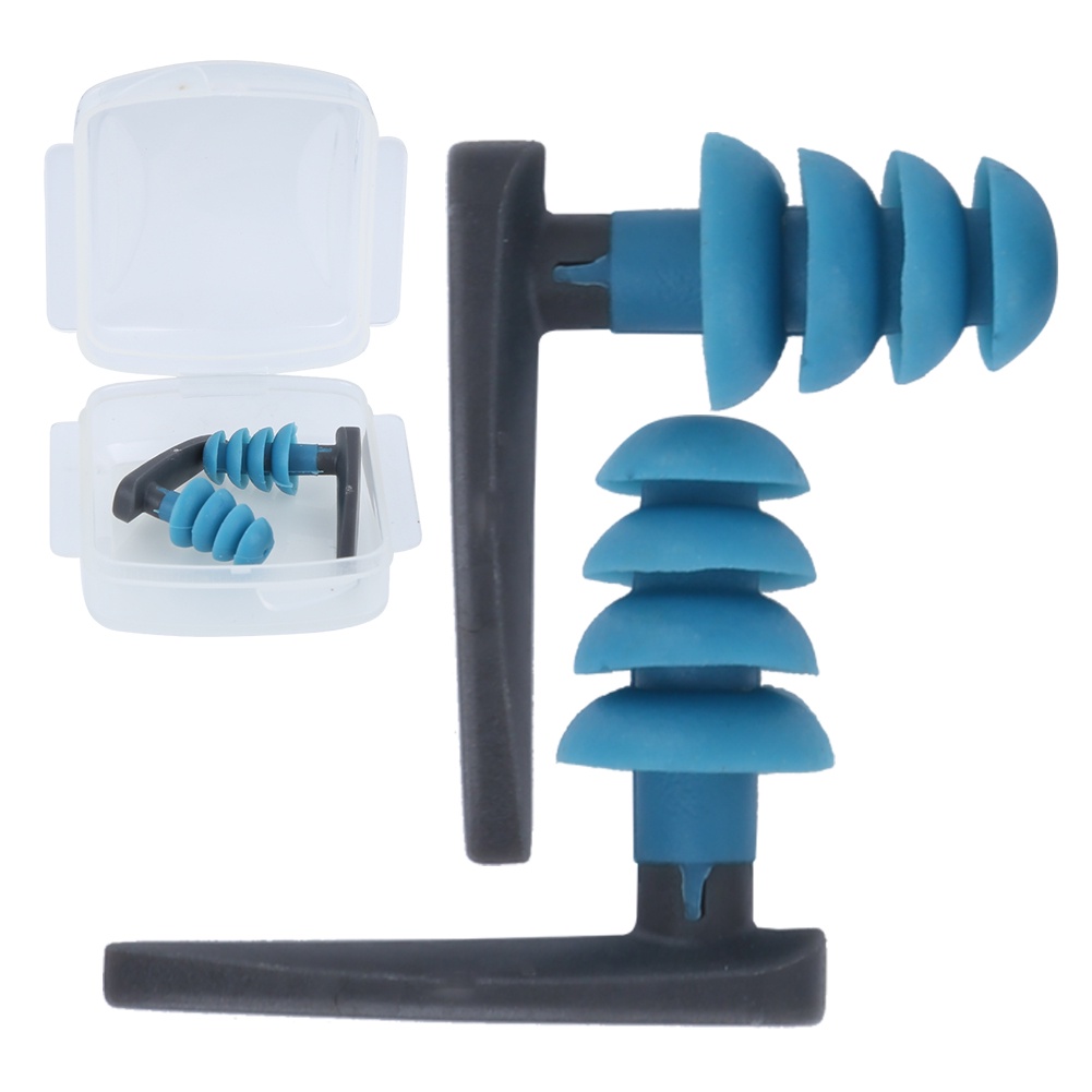 ที่อุดหูว่ายน้ำ 2PCS Swimming Earplug Diving Elastic Soft Comfortable ...