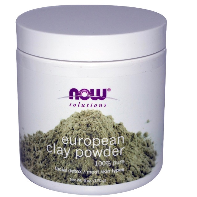 Now Foods Solutions European Clay Powder Facial Detox 6 oz (170 g) - bh ...