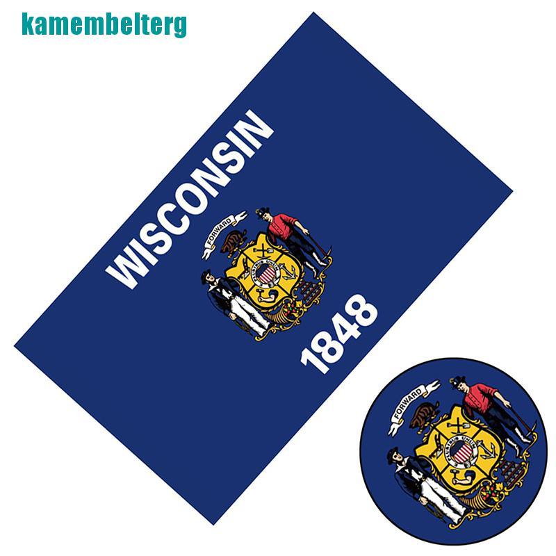 ธงประจําชาติ Usa State 1848 Wisconsin 90X150 ซม . - kamembelterg.th ...