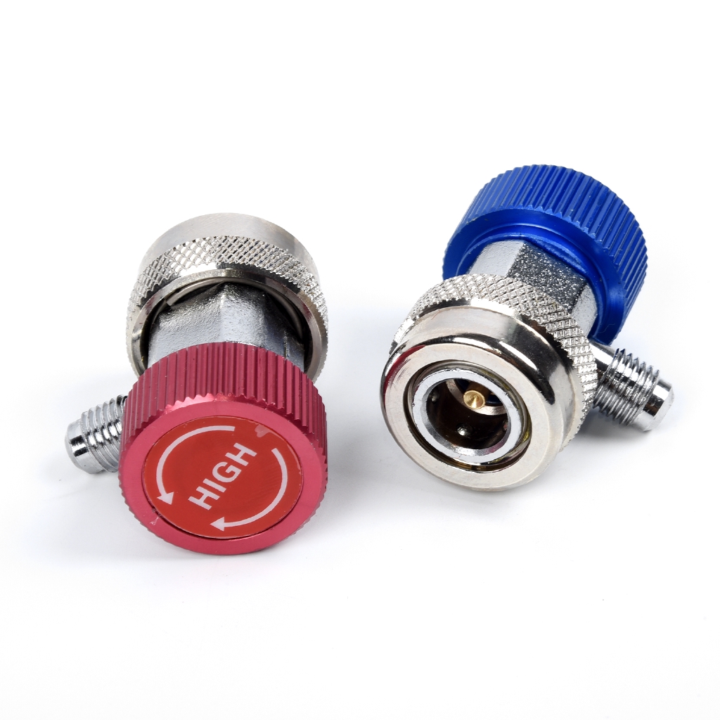 2pcsA/C R134a Car Air Conditioner Adapter Coupler Quick Connectors ...