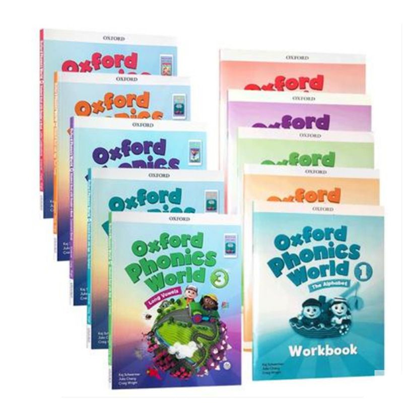 Oxford Phonics World 1-5 (1 ชุด มี 10 เล่ม) หนังสือ พร้อมแบบฝึกหัด 5 ...