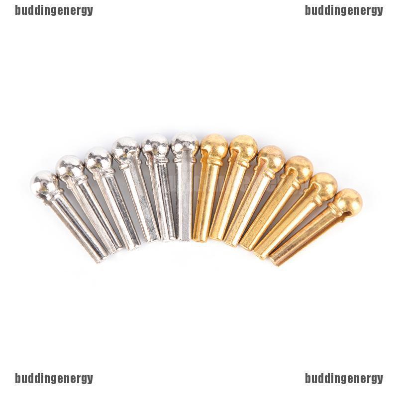 [Outdoor&Home]6pcs Metal Bridge Pin Folk Acoustic Guitar String Pin Peg ...