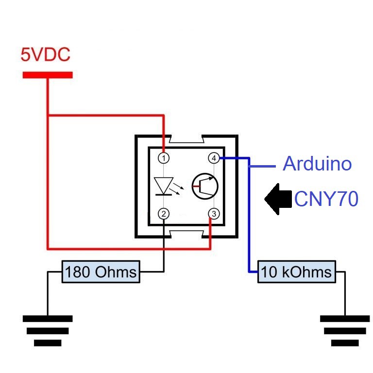 CNY70 TFK 138 Reflective Optical Sensor with Transistor Output เซนเซอร์ ...