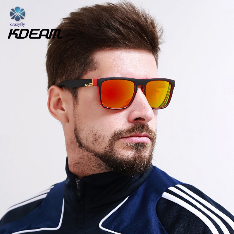 Kdeam Polarized Sunglasses Retro Outdoor Sport Driving Cycling Sun