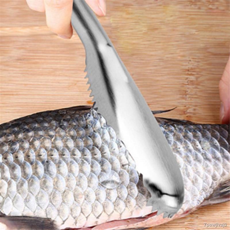 Fish Scales Stainless Scraping Fast Remove Fish Cleaning Peeler Scraper ...