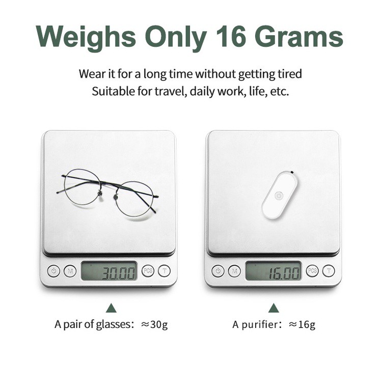 Bobbot USB เครื่องฟอกอากาศ ขนาดเล็ก สําหรับผู้ใหญ่ สามารถสวมใส่ไอออนเชิงลบแบบพกพาเครื่องฟอกอากาศ ...