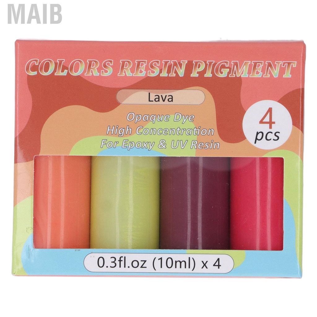 Maib Epoxy Resin Pigment Wide Applications 4 Colors Dye for Clothing ...
