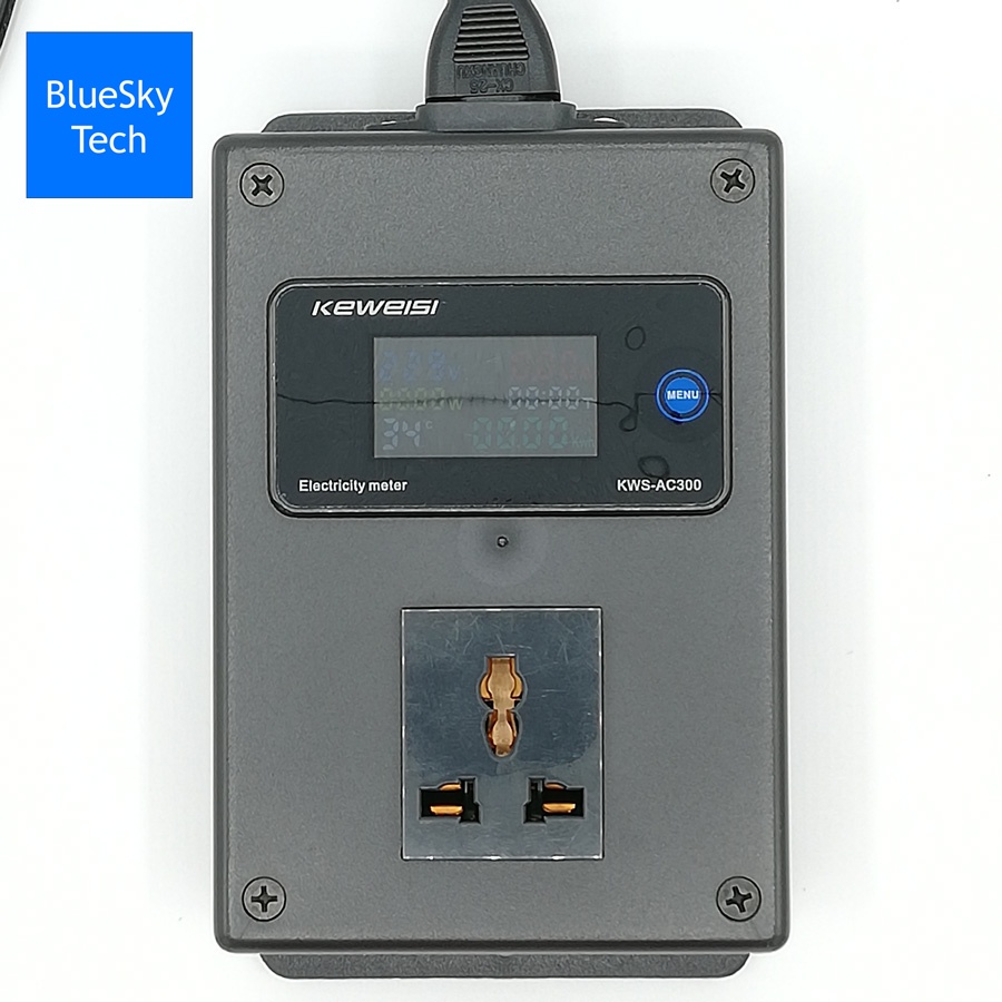 ปลั๊กมิเตอร์ วัดแรงดัน กระแส วัตต์ kWh PF อุณหภูมิ วัดกำลังไฟเครื่องใช้ ...