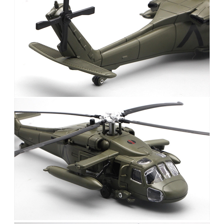 collectible die-cast Black Hawk Helicopter model Static model suitable ...