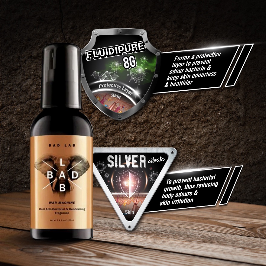 แบดแล็บ สเปรย์น้ำหอมระงับกลิ่นกาย วอร์แมชชีน ดูอัล-แอคชั่น แอนด์ ดีโอโด ...