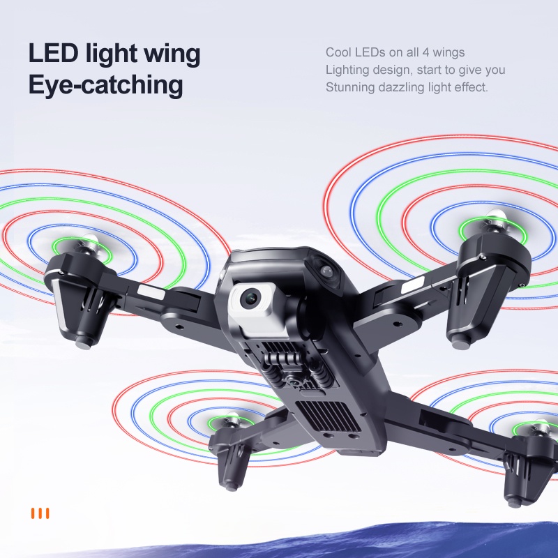 2022 New K106 LED Light Drone 4K HD dual cameras Visual Obstacle ...