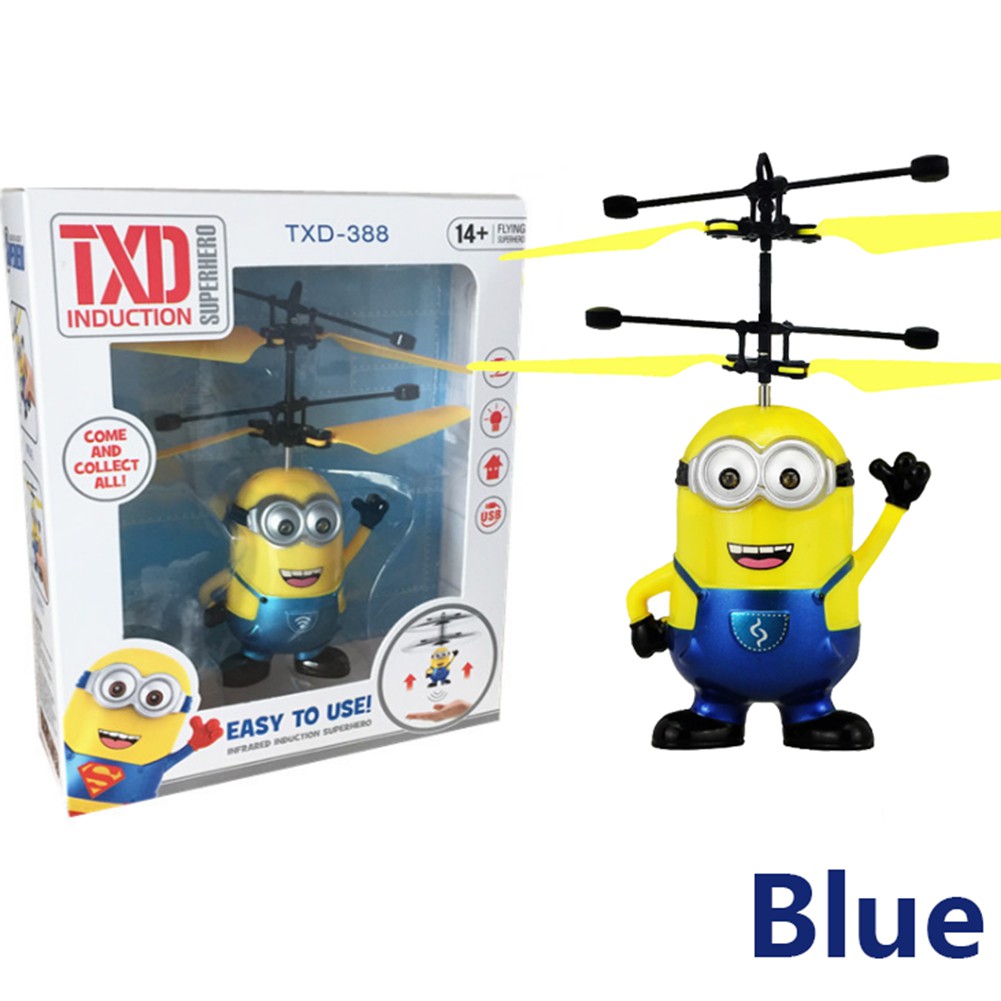 Despicable Me Infrared Induction Aircraft Minion Fly Ball Helicopter ...