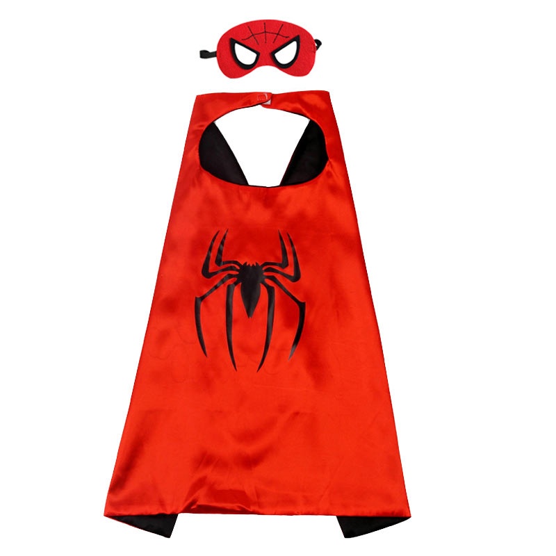 FUFU SHOP ชุดฮาโลวีนเด็ก ชุดคอสเพลย์ ชุดคลุมฮีโร่ ชุดการแสดงละครมาร์เวล เสื้อคลุม แถมหน้ากาก ...