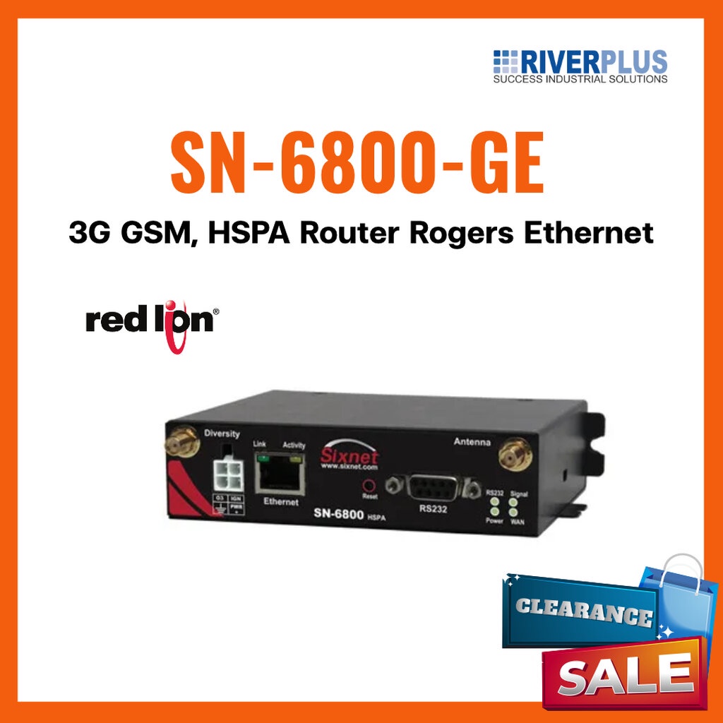 Red Lion SN-6800-GE 3G GSM, HSPA Router Rogers Ethernet, RS-232 ...