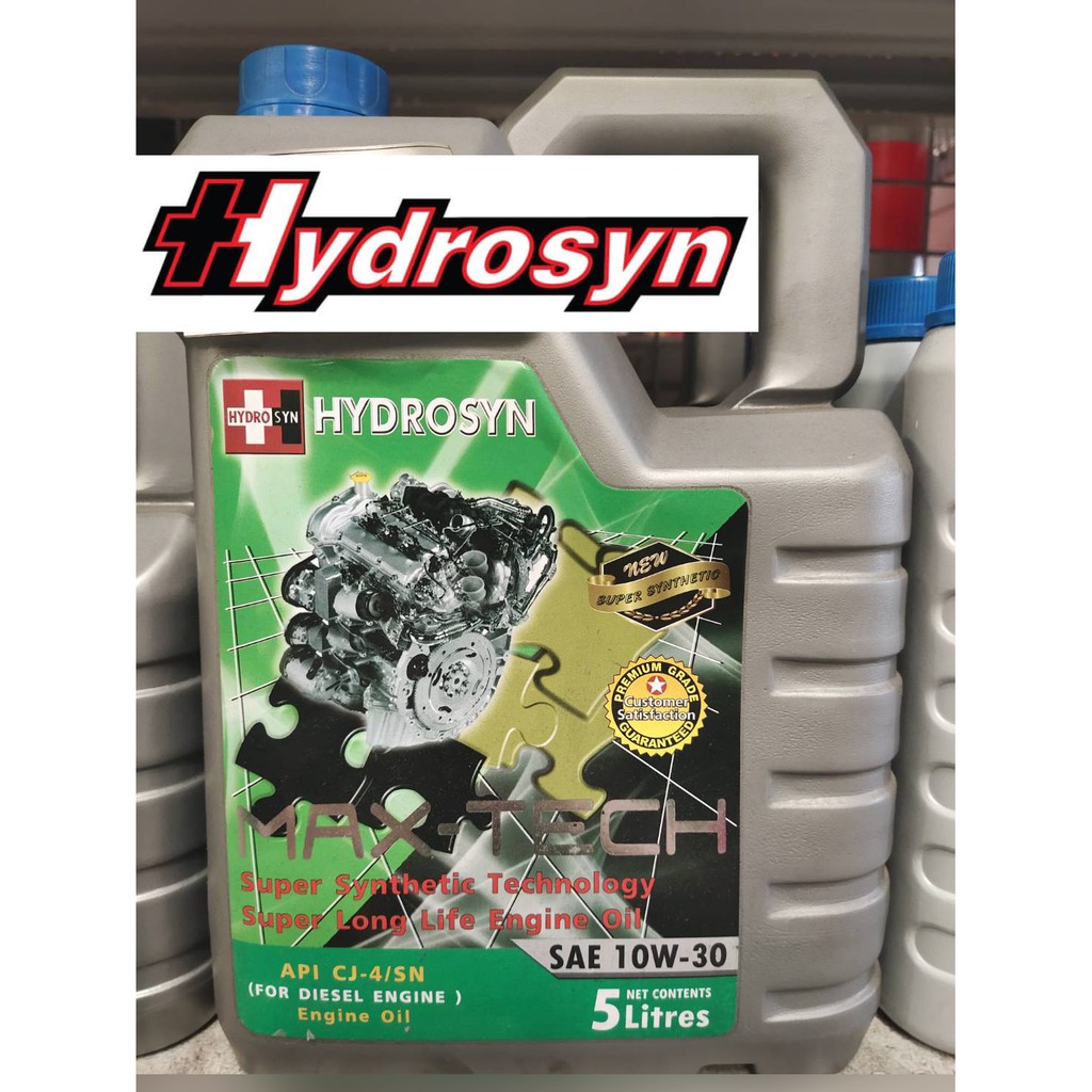 น้ำมันเครื่องHYDROSYN MAX-TECH SAE 10W-30ขนาด5ลิตร | Shopee Thailand