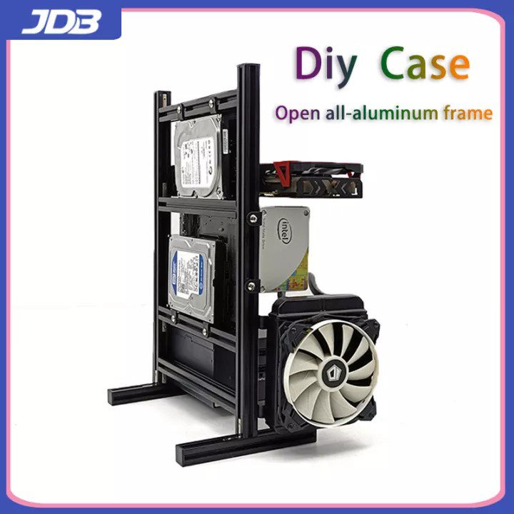 Open all-aluminum rack diy ATX MATX ITX chassis rack vertical chassis ...