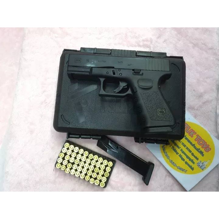 KUZEY G19 แบงค์กัน GLOCK 19 ดำ ได้ 2 Magazine แถมฟรี ลูก 1 กล่อง 50 นัด ...