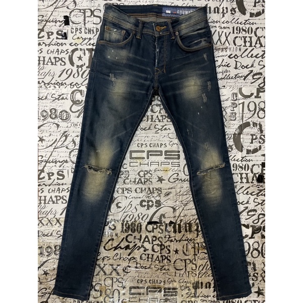 CPS CHAPS FORWARD NO.7 SIZE 28 กางเกงยีนส์ผู้ชาย เดฟชาย ผ้ายืดมาก (แชปส์) สภาพใหม่มาก รุ่นพี่ตูน ...