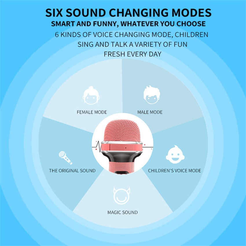 BWireless Condenser Microphone Bluetooth Children39s Microphone Audio ...