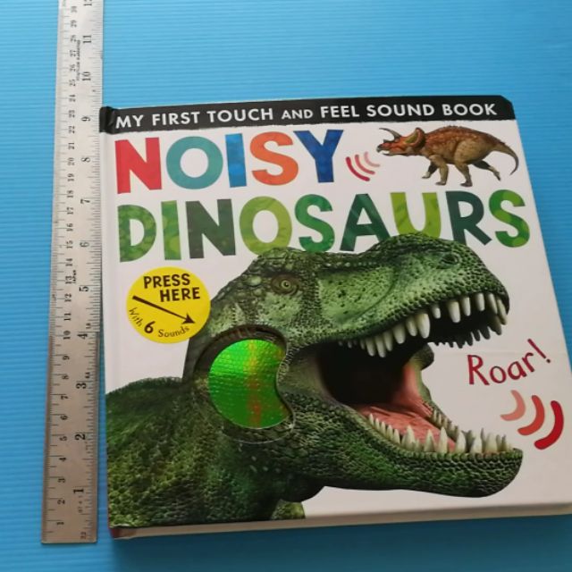 หนังสือเด็กภาษาอังกฤษ Board book มีเสียง Noisy Dinosaurs | Shopee Thailand