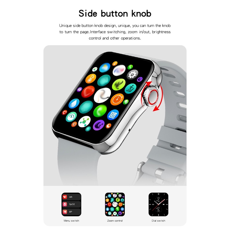 2021 MAX1 Smart Watch with Encoder Button Women Men Bluetooth Call ...