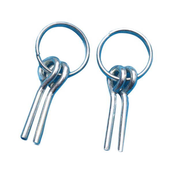 2PCS Awning Tent Poles Rings with 2 Pins for Outdoor Camping Hiking ...