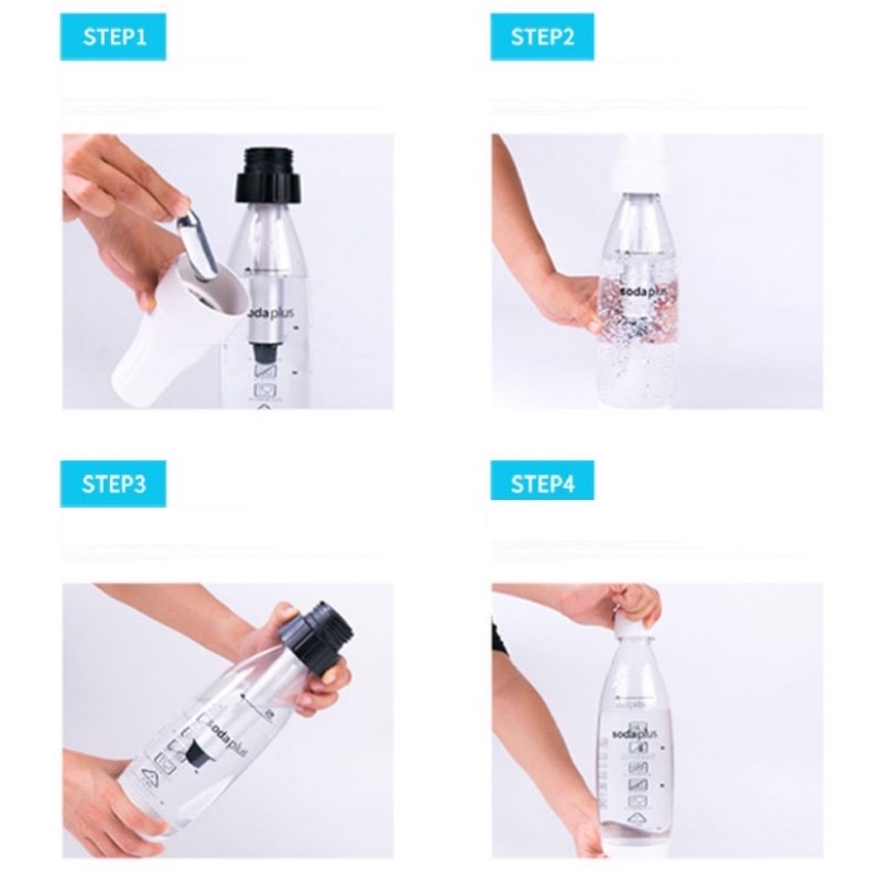 พร้อมส่งเครื่องทำโซดา แบบพกพา ยี่ห้อ Soda plus เครื่องดื่มอัดลม น้ำ ...