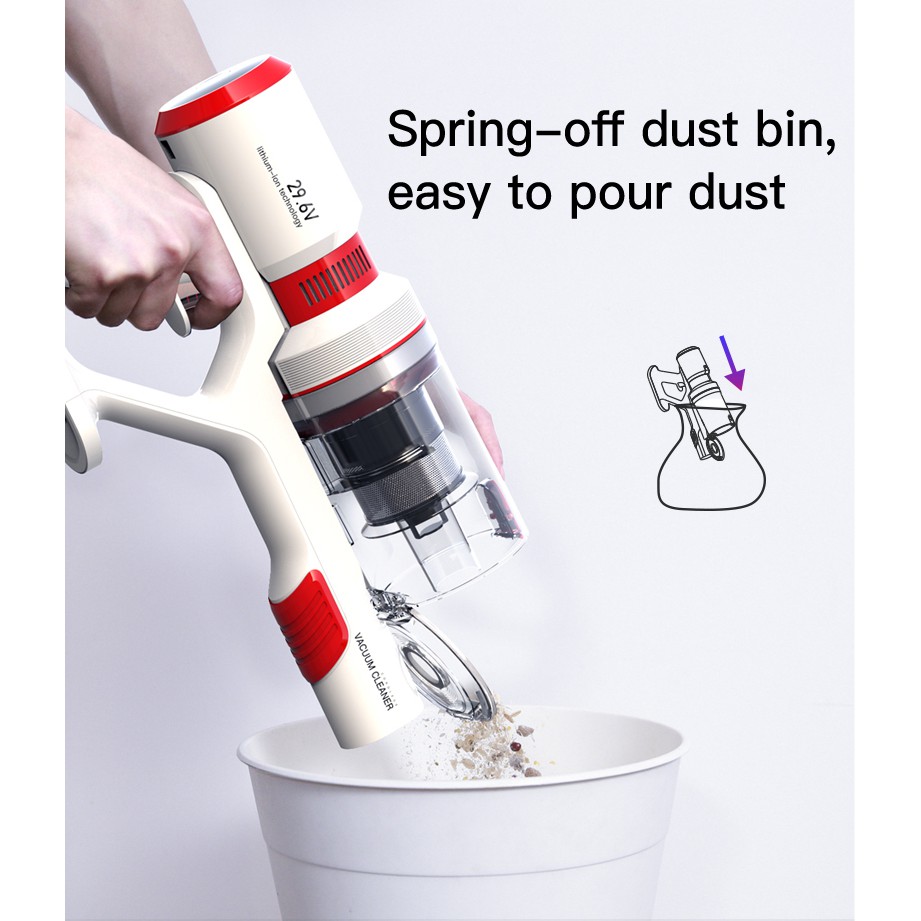 Dibea F20 MAX PLUS เครื่องดูดฝุ่นถูพื้นไร้สาย แท้งค์น้ำถูพื้น ดูดและถู ...