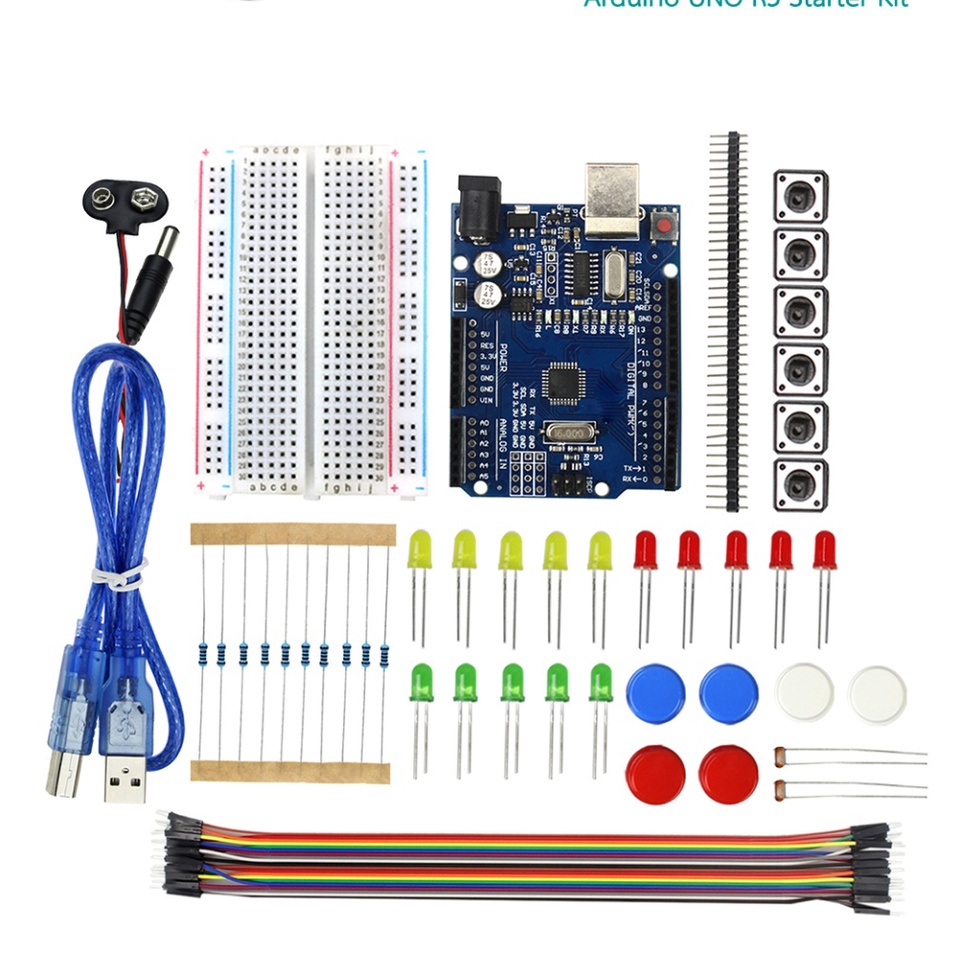 Arduino UNO R3 Starter Kit ชุดเรียนรู้บอร์ดไมโครคอนโทรลเลอร์ UNO R3 ...