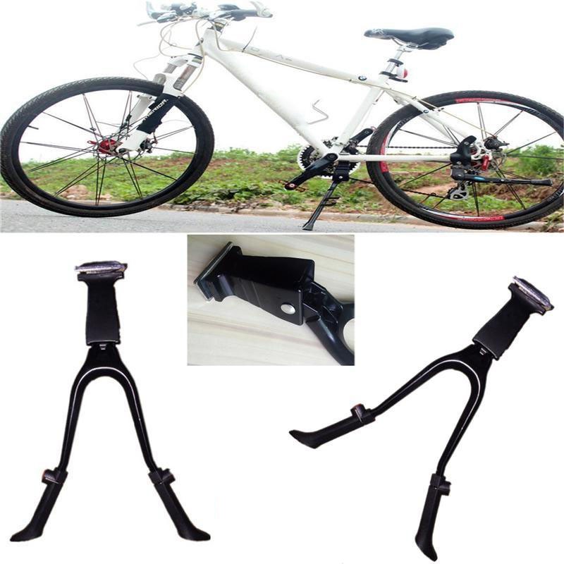 Double Leg Mtb Bicycle Bike Black Support Side Kick Stand Foot Brace ...