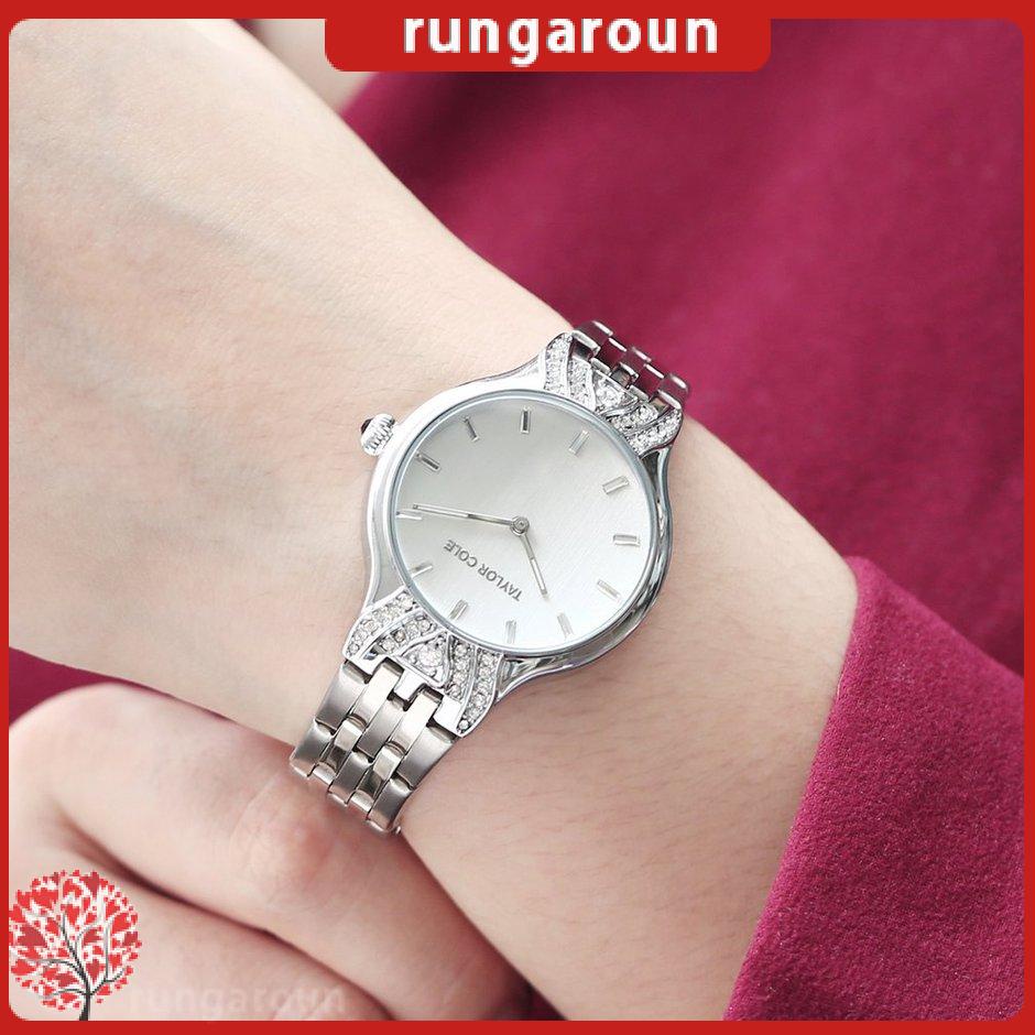 [LOWEST]Diamond Ring Leather Belt Quartz Watch Simple Watch Waterproof ...