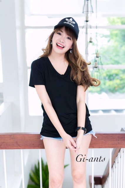 Gi-Ants คอวี ผ้าเรย่อน เกรดคัดคุณภาพ เบาสบายละมุนผิว เหมาะหน้าร้อน ชินเท่ห์ ใสตลอดเลยผ้าเด้งดึ๋ง ...