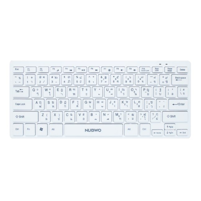 NUBWO KEYBOARD (คีย์บอร์ด) MERCURY NK035 PORTABLE BUSINESS (WHITE ...