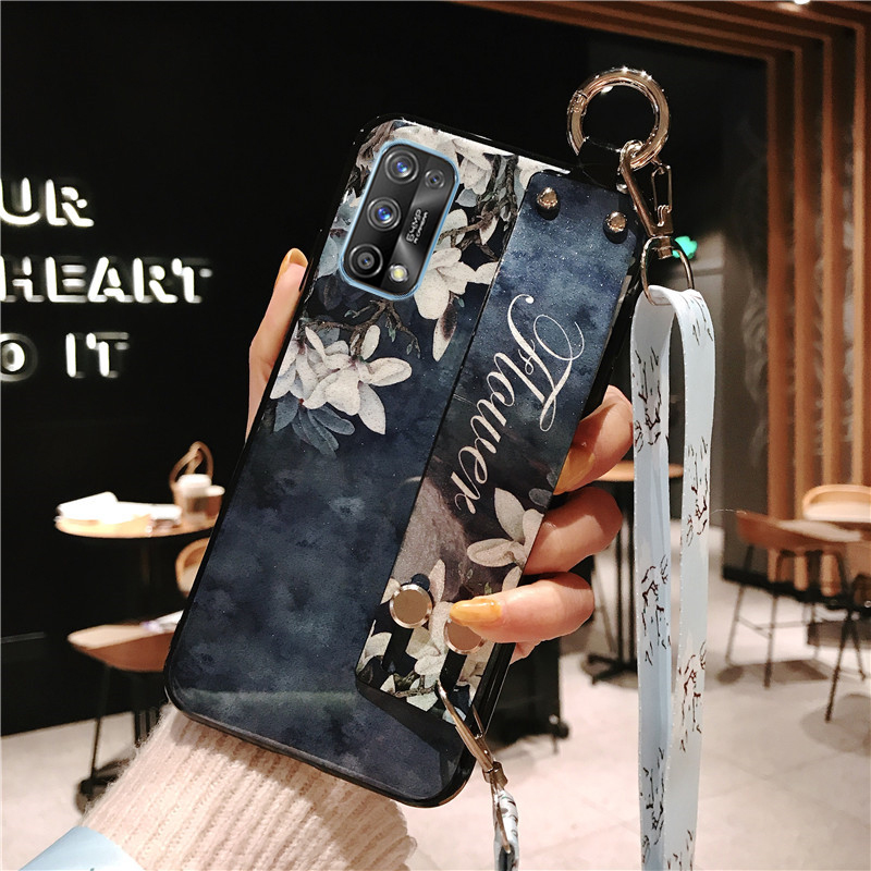 เคสโทรศัพท์ Realme 7 5G 2020 New Casing Handphone Case Flowers Bling ...