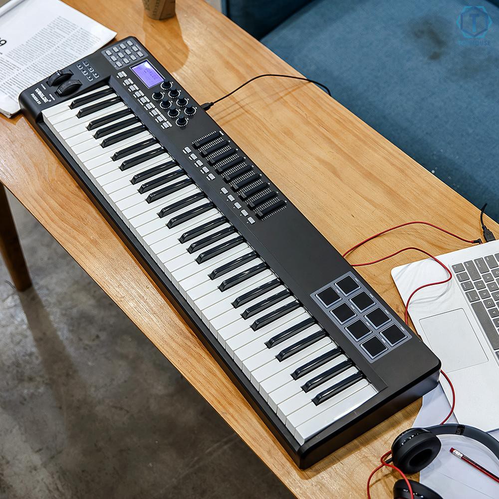 ツ Worlde Panda61 แป้นพิมพ์ 61-คีย์ Usb Midi 8 Rgb Backlit Trigger พร้อม ...