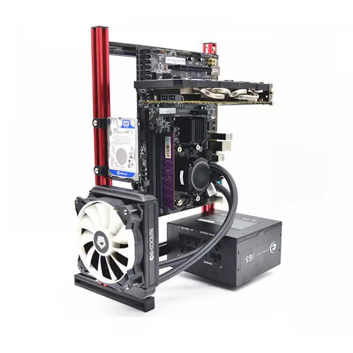 Open all-aluminum rack diy ATX MATX ITX chassis rack vertical chassis ...