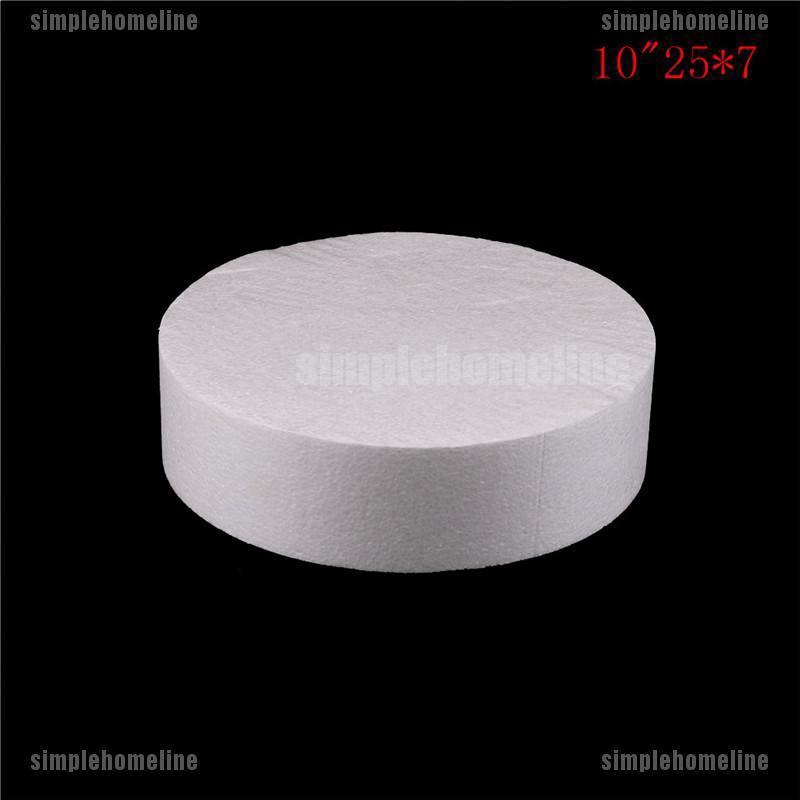 Round Styrofoam Foam Cake Dummy Modelling Sugarcraft Flower Wedding ...