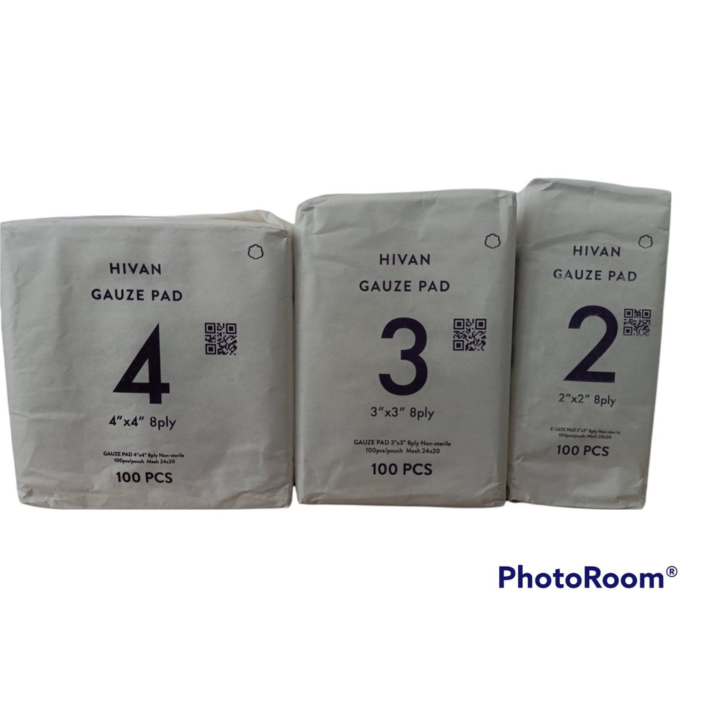 ็Hivan gauze ผำ้ก๊อซพบั 8 PLY (100 ชิ้นห่อ) - suriyawang - ThaiPick