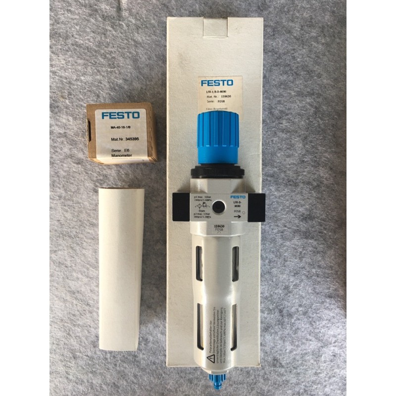 FESTO LFR-1/8-D-MINI ตัวกรองลม ตัวดักลมดักน้ำปั๊มลมยี่ห้อเฟสโต้ ...
