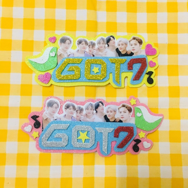 ป้ายชื่อ ติดแท่งไฟ Name tag GOT7 และ วงอื่นๆ (สั่งทำตามคำสั่งซื้อของ ...