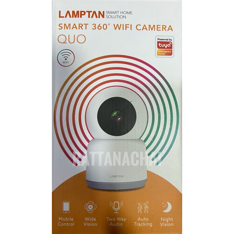 กล้องวงจรปิด LAMPTAN Smart 360° WIFI CAMERA QUO | Shopee Thailand