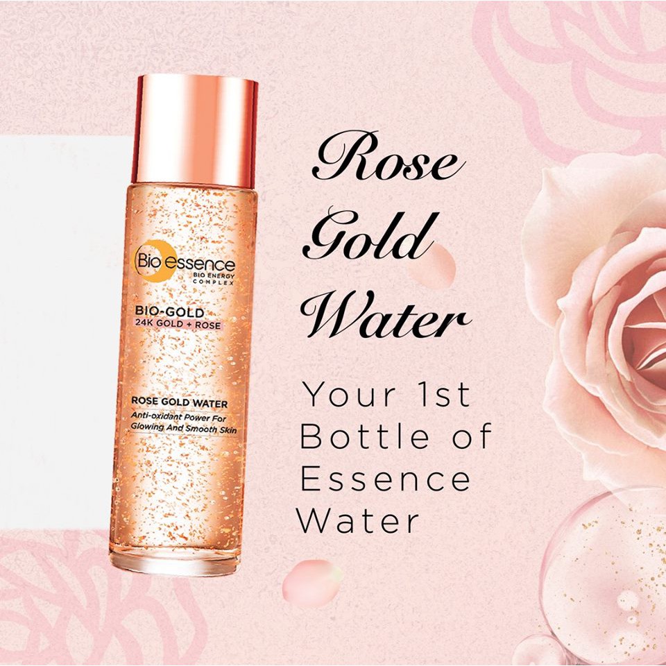 Bio-essence 24k[Bio-Gold rose gold water] 30ml น้ำตบ ผสมทองคำ กุหลาบ ...