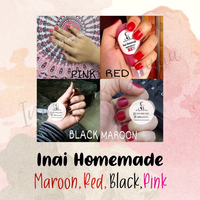 INAI VIRAL INAI HOMEMADE COLOR TAHAN LAMA (Inai Cantik By Honey Bella ...
