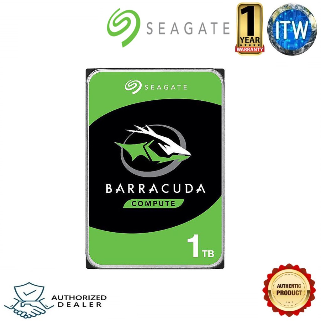 Seagate BarraCuda ST1000DM010 1TB 7200 RPM 64MB Cache SATA 6.0Gbs 3.5 Internal Hard Drive HDD ...