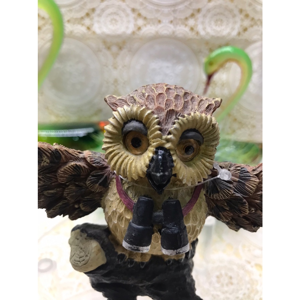 ปูนโปสเตอร์แกะสลักลายนกฮูก DOM158 19865 - monococo_shop77 - ThaiPick