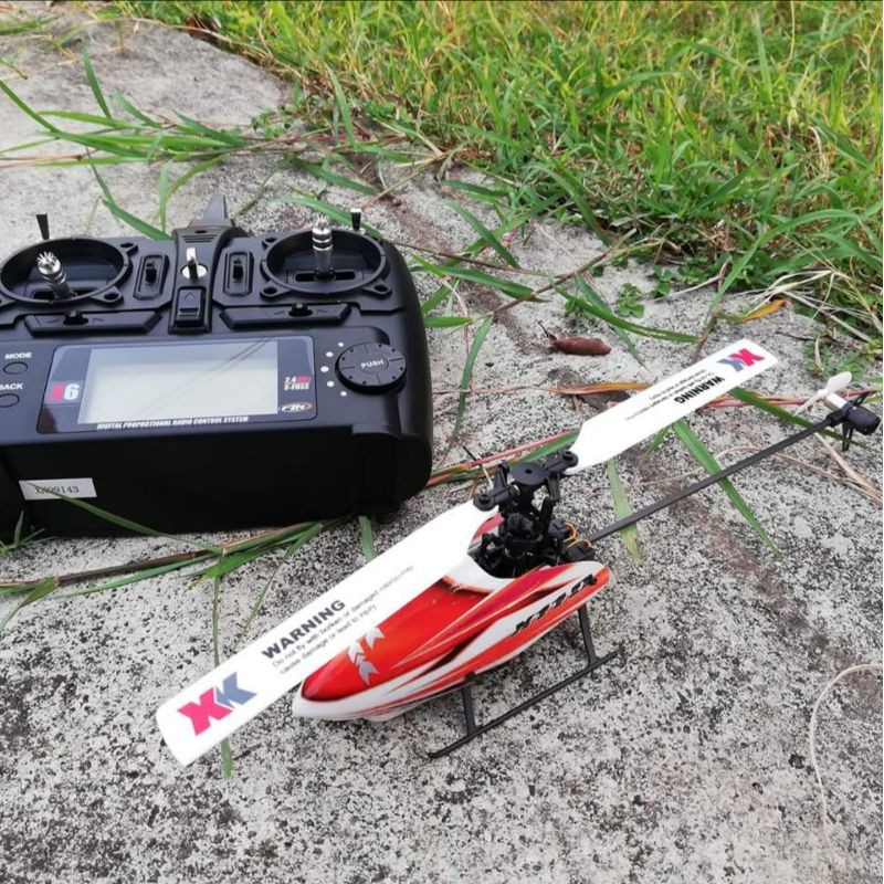 เฮลิคอปเตอร์ XK K110 Blash 6CH Brushless 3D6G บินเล่นท่าตีลังกาได้ ชถดพร้อมเล่น RTF ...