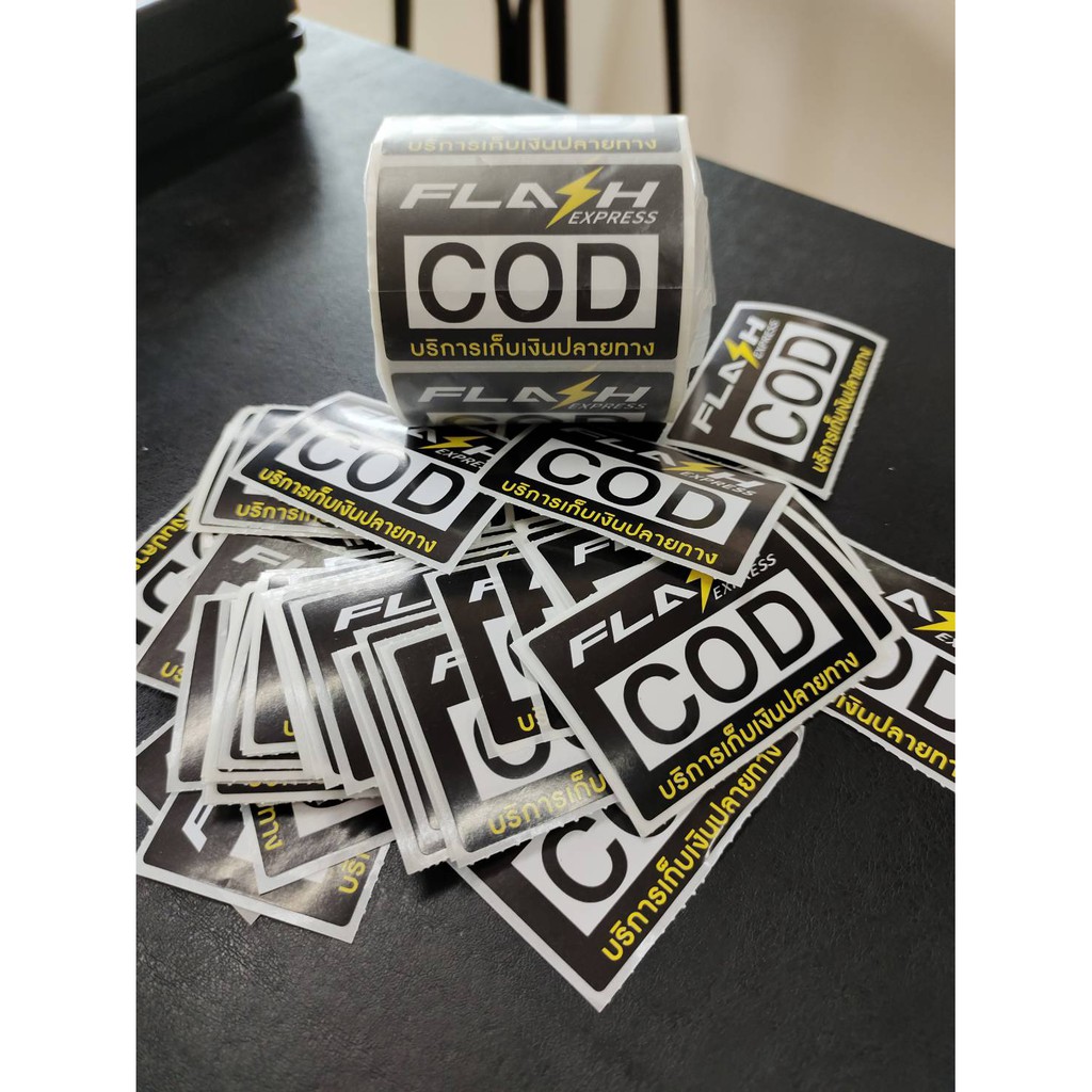 สติ๊กเกอร์ COD FLASH EXPRESS ขนาด 4*6 cm. ราคาถูกที่สุดดดด | Shopee ...