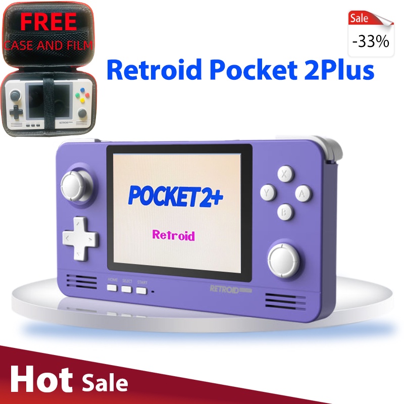 Retroid Pocket 2 Plus 3.5Inch Touch Screen Retro Video Game Consoles ...